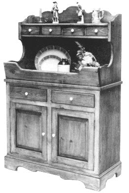 Dry Sink Hutch Plan sku 241 Woodworking Plans Supply by Armor Crafts
