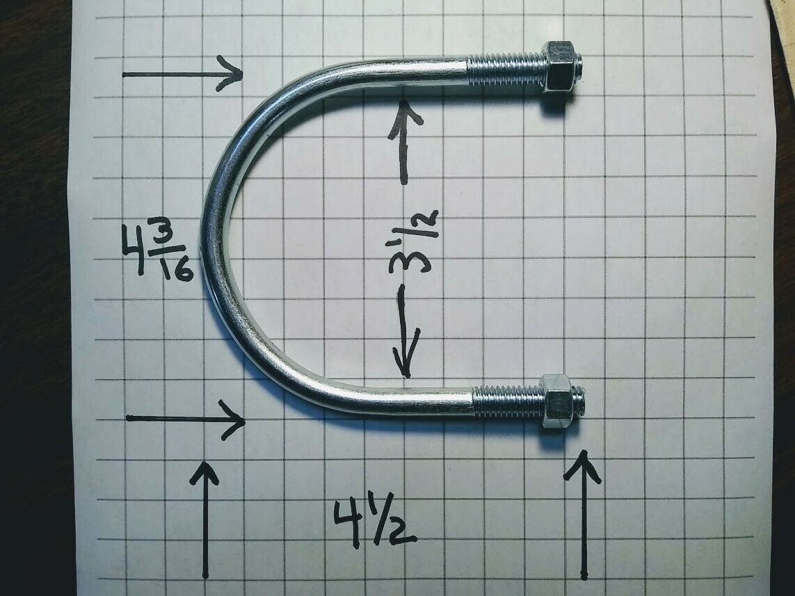 Stirrup U-BOLT sku#95020 – Woodworking Plans & Supply by Armor Crafts