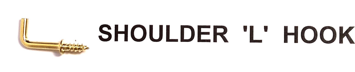 Brass Shoulder Hook 3/4" Long – Woodworking Plans & Supply by Armor Crafts